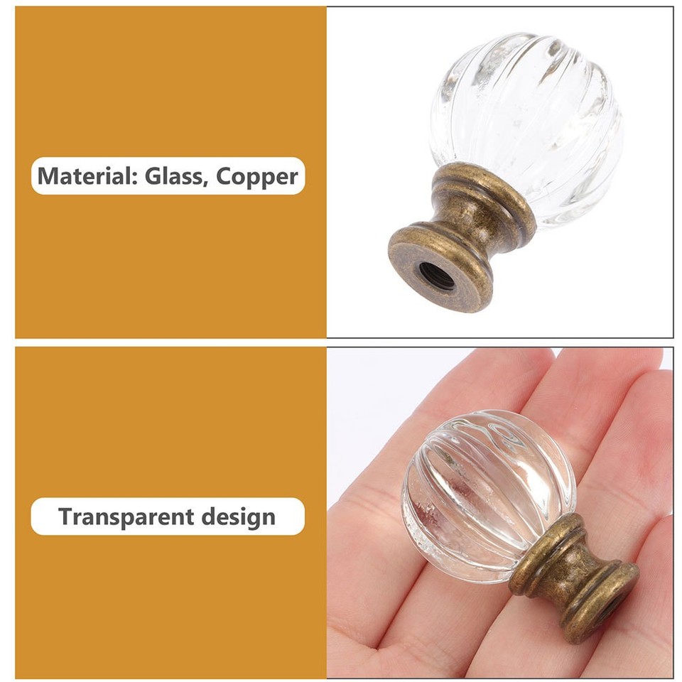 2 Pcs Ball Knob Lamp Replacement Screw on Finials for Shades Cap | eBay ...