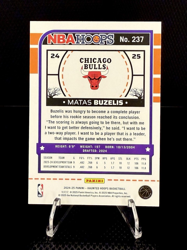 2024-25 Haunted Hoops Matas Buzelis #237 RC – Rookie Card | eBay