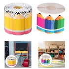 59 ft Pencil Classroom Bulletin Border Roll Blackboard Decoration Paper ...
