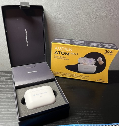 Audien Atom Pro 2 Rechargeable OTC Hearing Aids | eBay