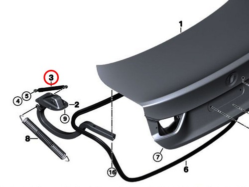 BMW 4' Series F32 & M4 Coupe Boot Lid Gas Pressurized Spring (JS) | eBay