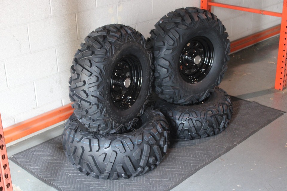 YAMAHA VIKING 700 27" QUADKING ATV TIRE ITP BLACK ATV WHEEL KIT ...