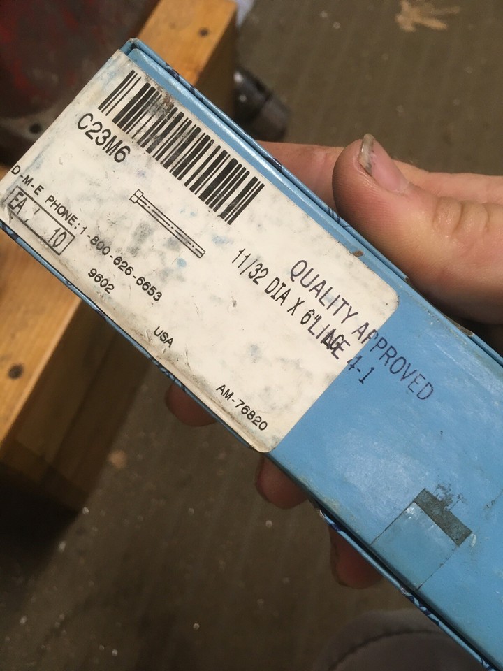 QTY:10 DME C-23 M-6 C Core Pins 11/32” X 6" Die Mold Machinist Tool | eBay