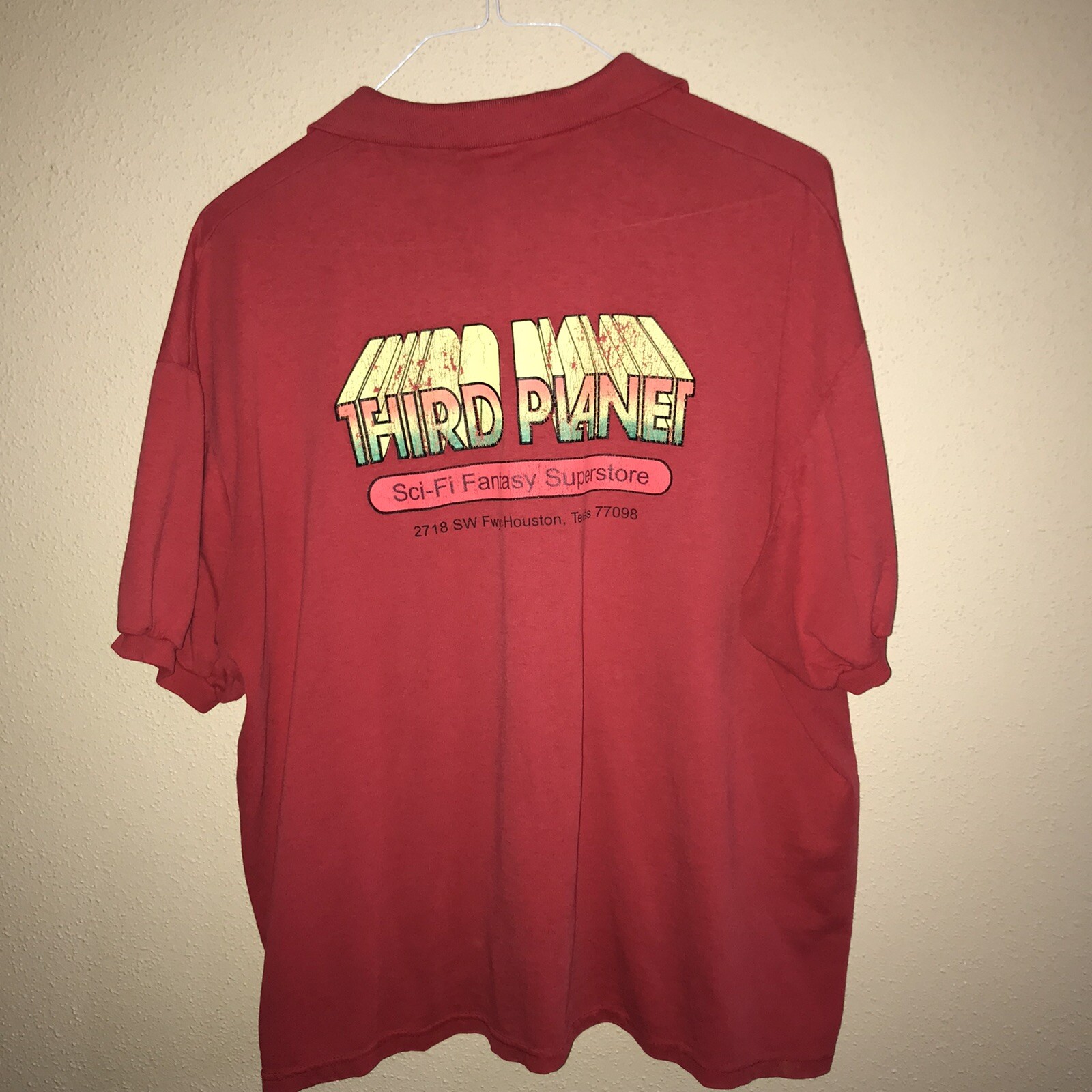Third Planet Polo Shirt Sci-fi Comic Book Store Houst… - Gem