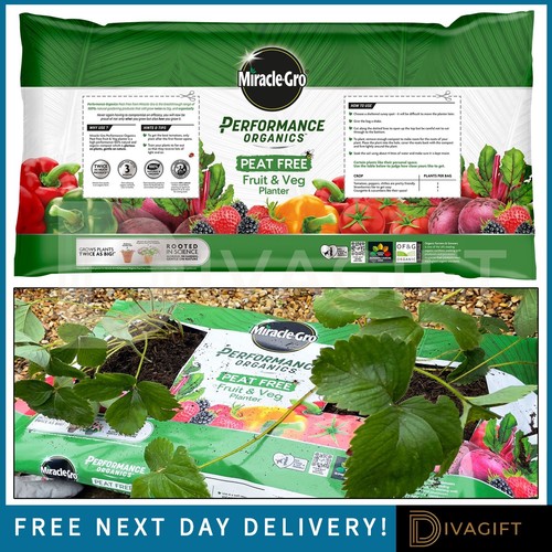 FRUIT VEGETABLE PLANTER COMPOST PERFORMANCE ORGANIC PEAT FREE 30L ...