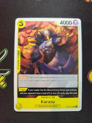 EXACT CARD PICTURED Karasu One Piece TCG OP09-100 Emperors New World ...