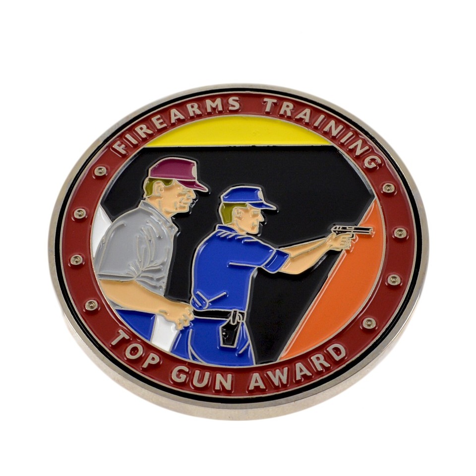 Firearms Training Top Gun Award Challenge Coin Best Shot Token | eBay