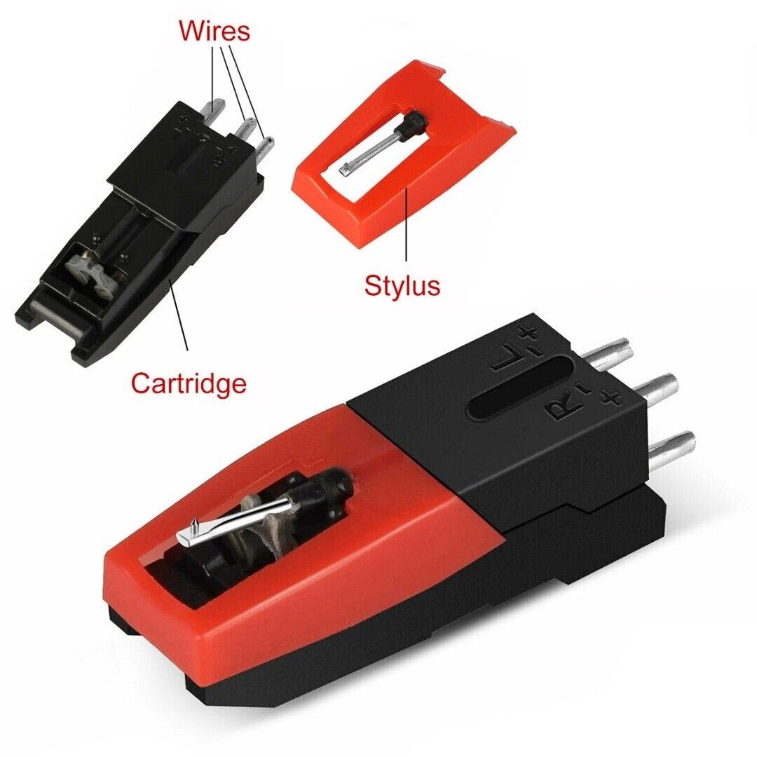 Turntable Diamond Stylus Needle Vinyl Cartridge for 33 78PRM LP Record ...