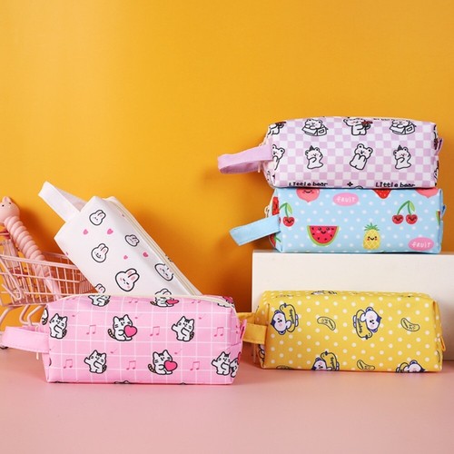 Nylon Stationery Bag Soft Pencil Case Large Capacity Student Stationery ...