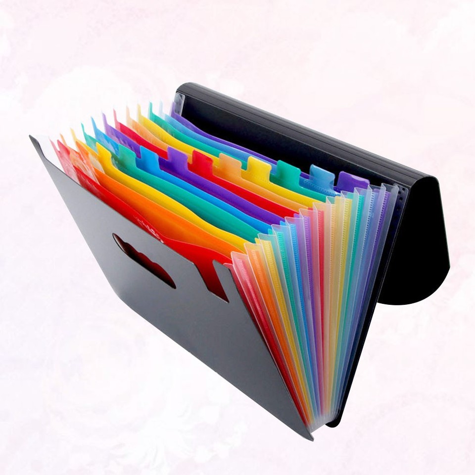 Portable File Folder 12 Layer Multi-function Folder Document File ...