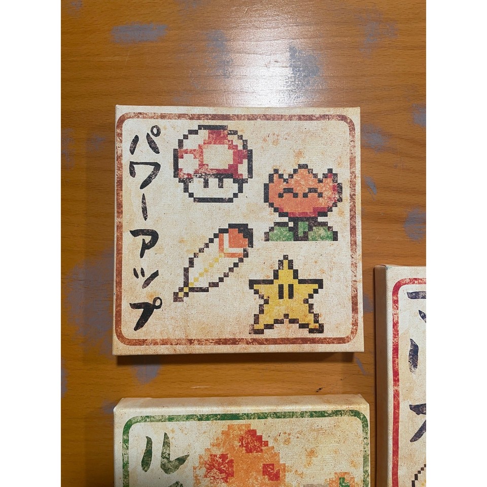 Lot of 3 Nintendo Pyramid America Super Mario Luigi Canvas Art Work ...