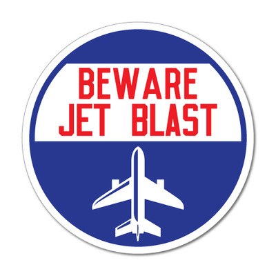 Beware Jet Blast Plane Sticker Decal Funny Car Prank Laptop #7207EN | eBay