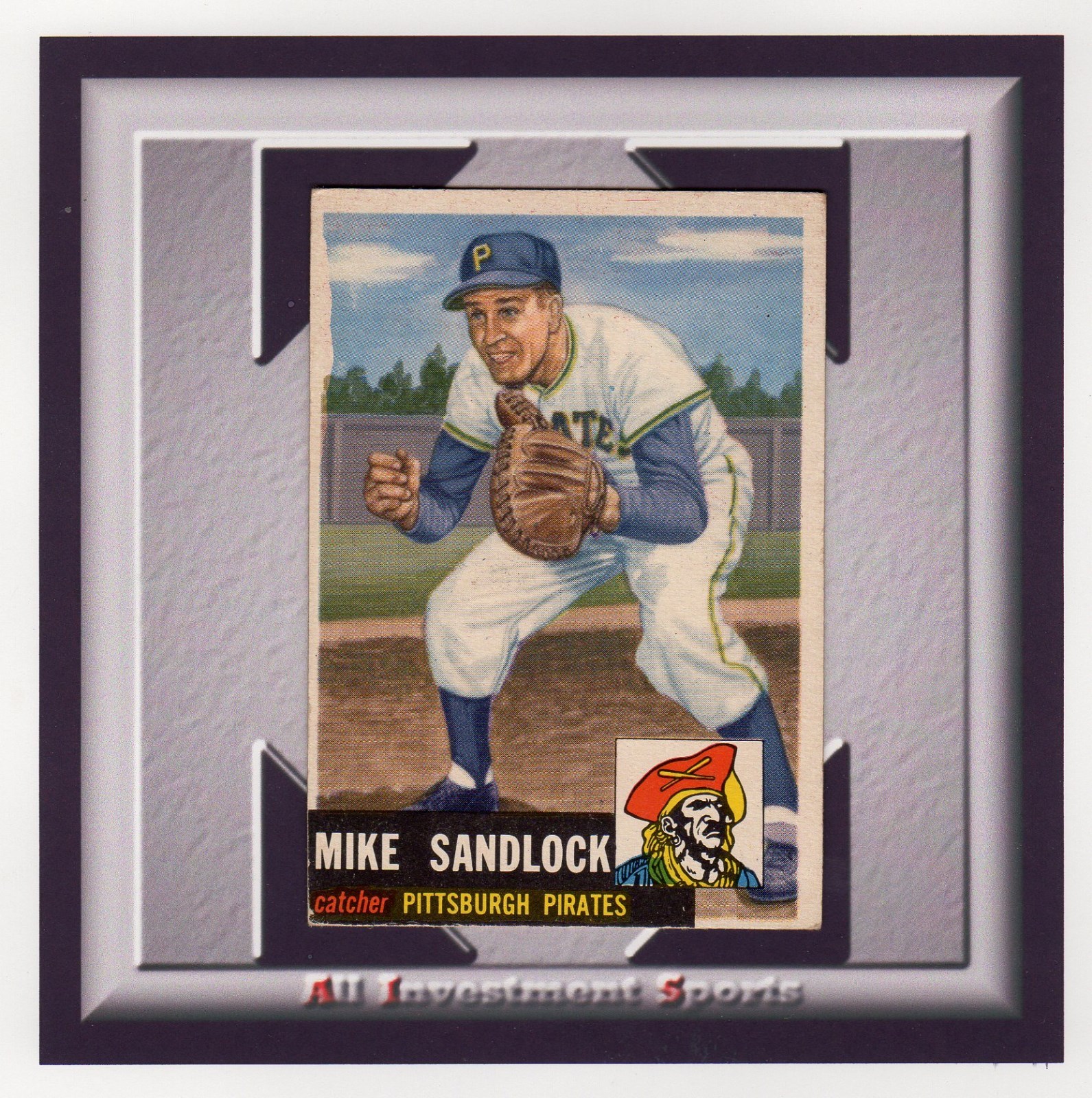 1953 Topps MIKE SANDLOCK #247 EX *fantastic baseball card for your set ...