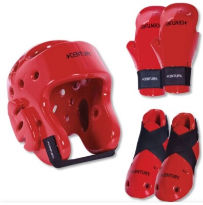 Century Martial Arts Taekwondo Karate Red Sparring Gear Foam Adult M/L ...