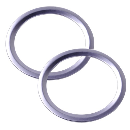 Decor 2x Chrome Plated Interior AC Air Vent Outlet Trim Ring Fit for ...