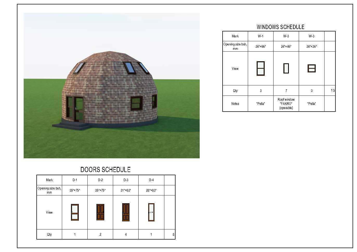 MOON HOUSE 26’ DIAM DOME FRAMING KIT PREFAB WOOD PRE-CUT DIY HOME FRAME ...
