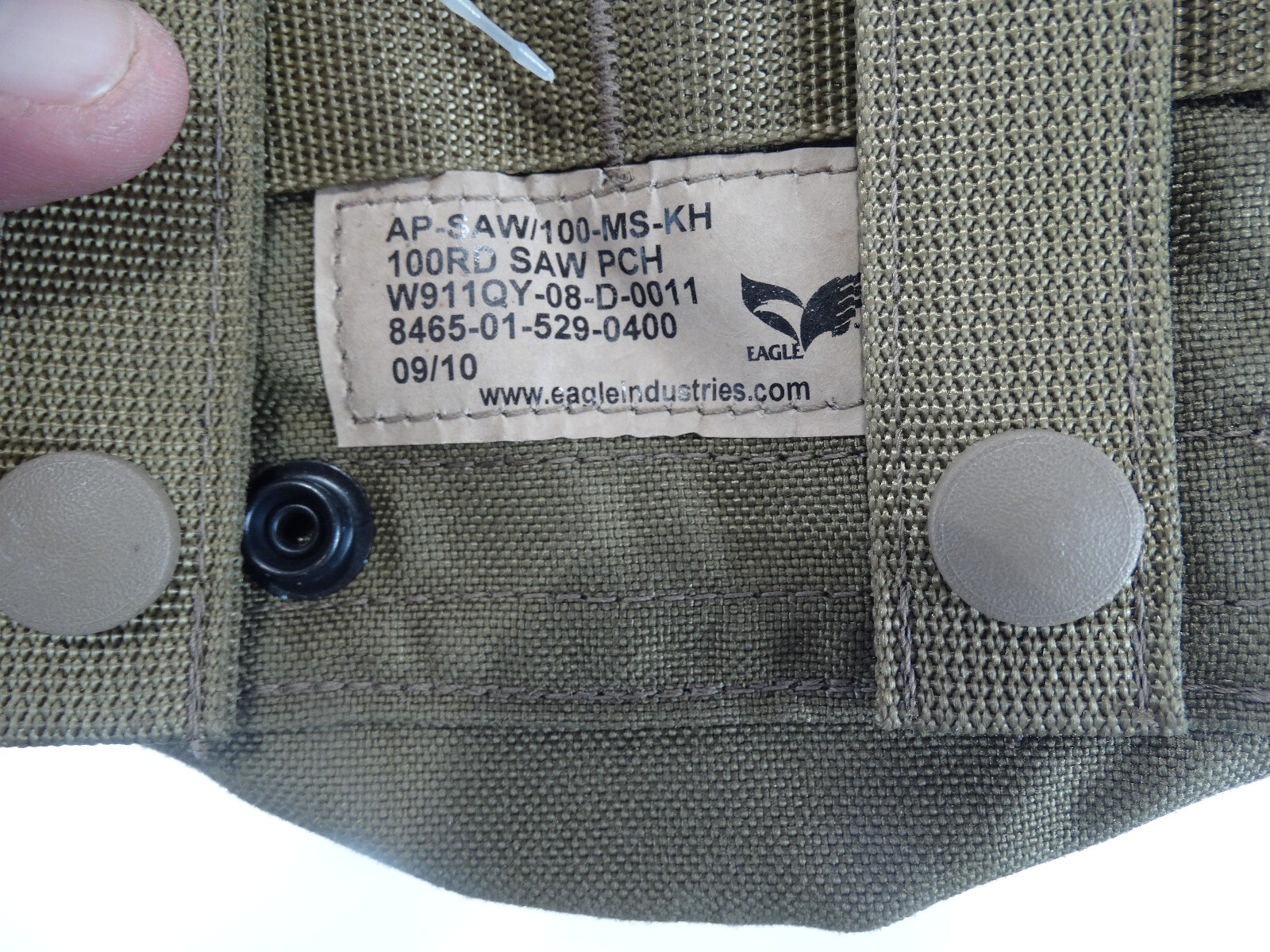 US Military Eagle Industries 100rd SAW Pouch (KHAKI) NSN:8465-01-528 ...