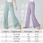 Dance Pants Classical Dance Wide Leg Straight Leg Pocket Pants Training ...