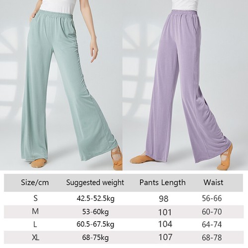 Dance Pants Classical Dance Wide Leg Straight Leg Pocket Pants Training ...