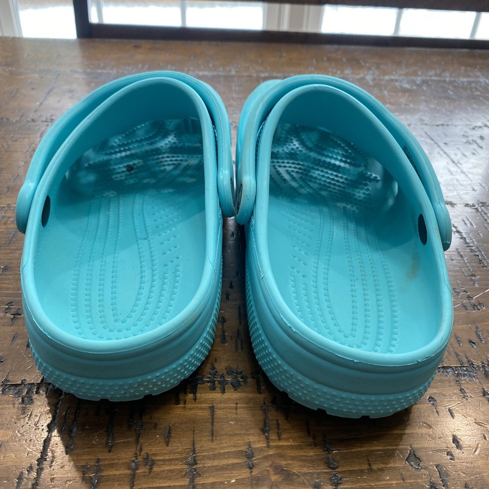 Crocs Unisex Classic Clogs Shoes Turquoise Sandals Men’s 9 Women 11 ...