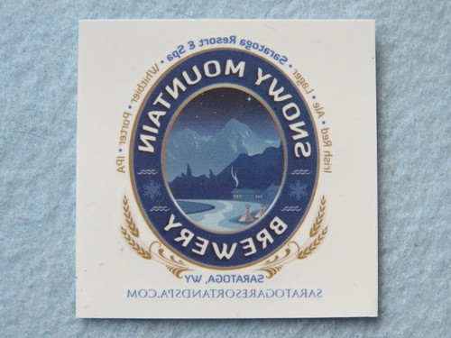 Beer Tattoo Sticker ~ SNOWY MOUNTAIN Brewery ~ Saratoga, WYOMING ...