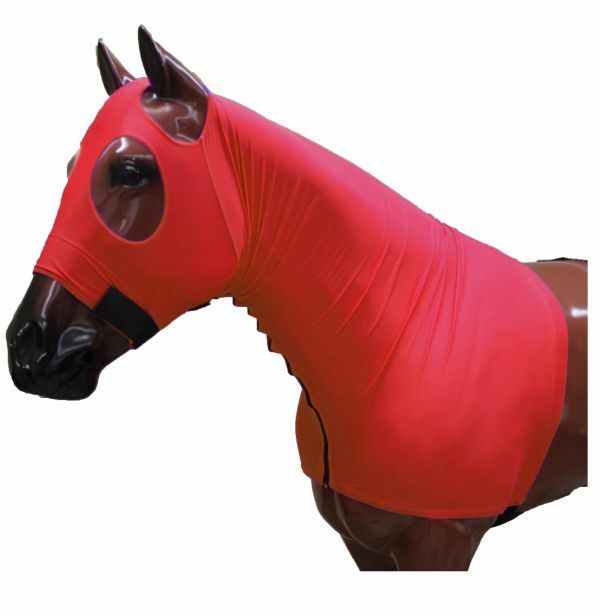 Horse Mane Saver Slinky Lycra Hood Braid and Shoulder Guard w/ Zipper ...