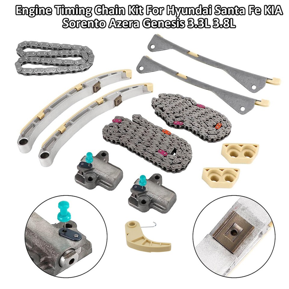 NEW Timing Chain Kit 243123L100 For Genesis G70 G80 G90 Coupe Sedan 3 ...