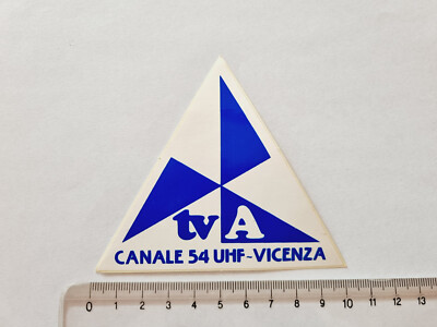 Sticker TV Channel 54 UHF Vicenza Vintage 80S | eBay