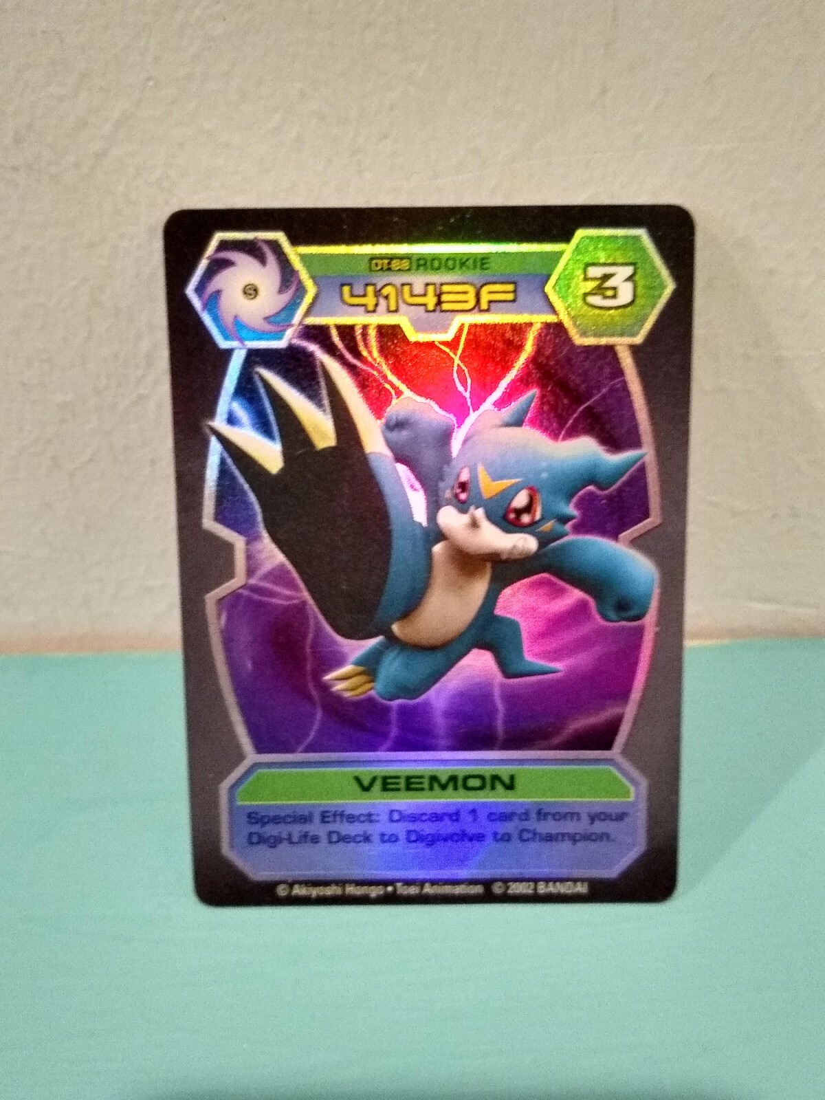 Digimon Veemon Holo card Rare | eBay