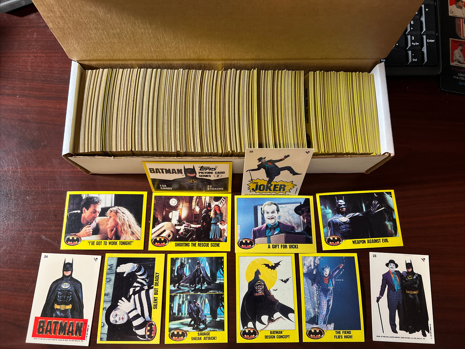 1989 Topps Batman Movie Series 2: Lot of 575+ Trading Cards ~ NM to ...