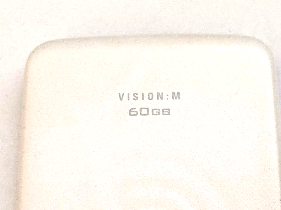 Creative Zen Vision M Hitachi 60gb ZIF Hard Drive w/New Firmware 1.21. ...