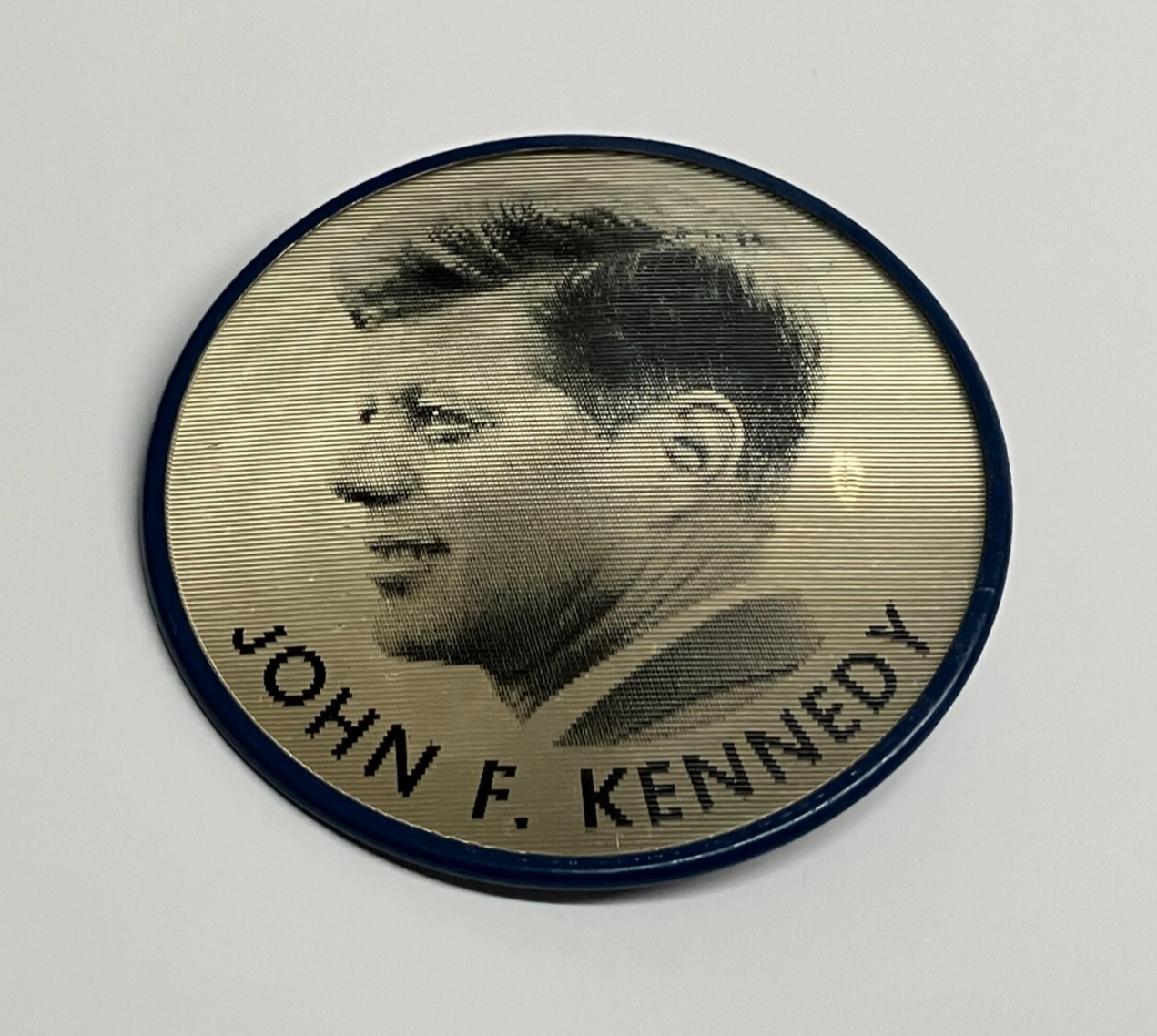 John F. Kennedy - The Man For The 60's - Lenticular Motion Button by ...