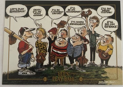 Baseball Cardtoons Parody Parodies 1993 lets play baseball S10 | eBay