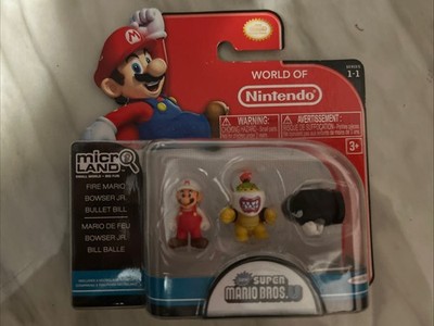 Nintendo Super Mario Bros. U Micro Land Fire Mario Bowser Jr. Bullet ...
