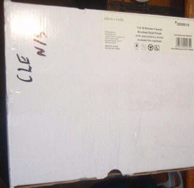 ALLEN + ROTH TUB & SHOWER FAUCET-BRUSHED GOLD FINISH-#3808610 | eBay