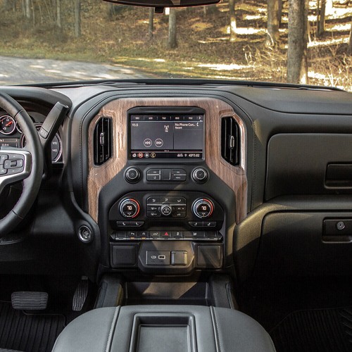 9pcs Interior Center Console Cover Trim Kit For Chevrolet Silverado ...