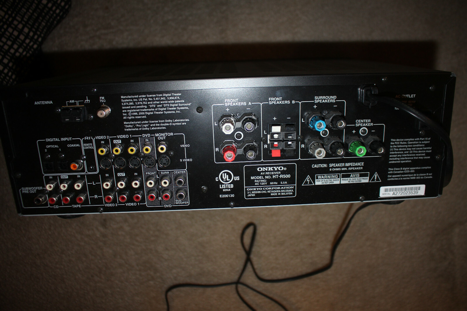 Onkyo HT-R500 Home Theater AV Receiver | eBay