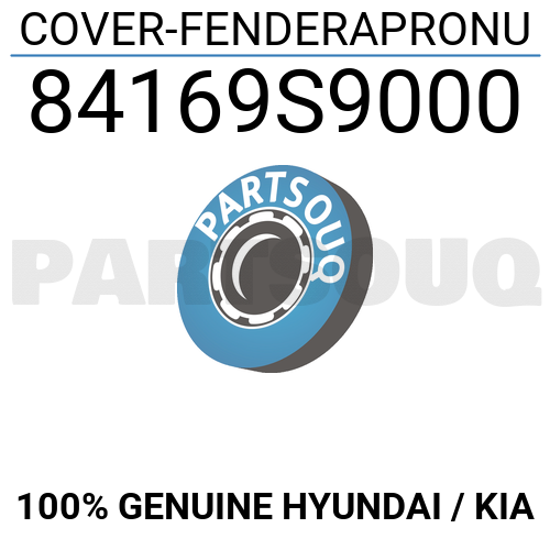 Genuine Kia Passenger Side Fender Ledge Cover 84169-S9000 for sale ...