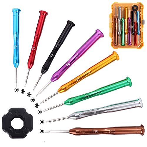 8pc Mini Torx Screwdrivers Set CRV with T3 T4 T5 T6 T7 T8 T9 T10 Torx ...