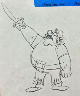 #JJ19 - 1965-70 JAY WARD PRODS ANIMATION SKETCH - CAPTAIN CRUNCH ...