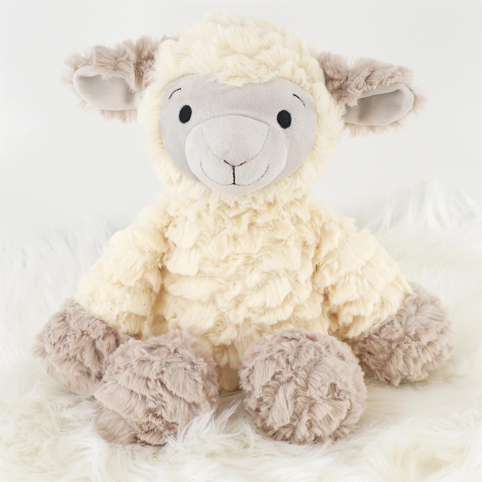 10" Plush Soft Sheep Lamb Cuddly Toy Seated Stuffed Farm Animal Plush ...