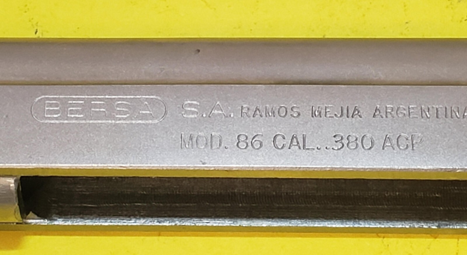 BERSA MODEL 86 IN 380 ACP, STAINLESS SLIDE, BARREL, SMALL PARTS ITEM ...