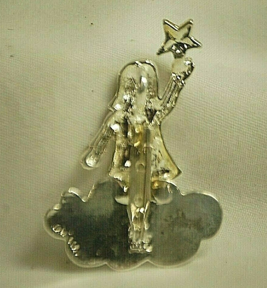 MJ Signed Jewelry Girl Star Pin Brooch Pendant Silver Gold Tone d | eBay