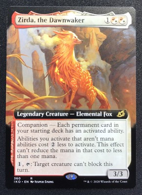 ZIRDA, THE DAWNWAKER (EXTENDED ART) Ikoria IKO Magic MTG MINT CARD | eBay