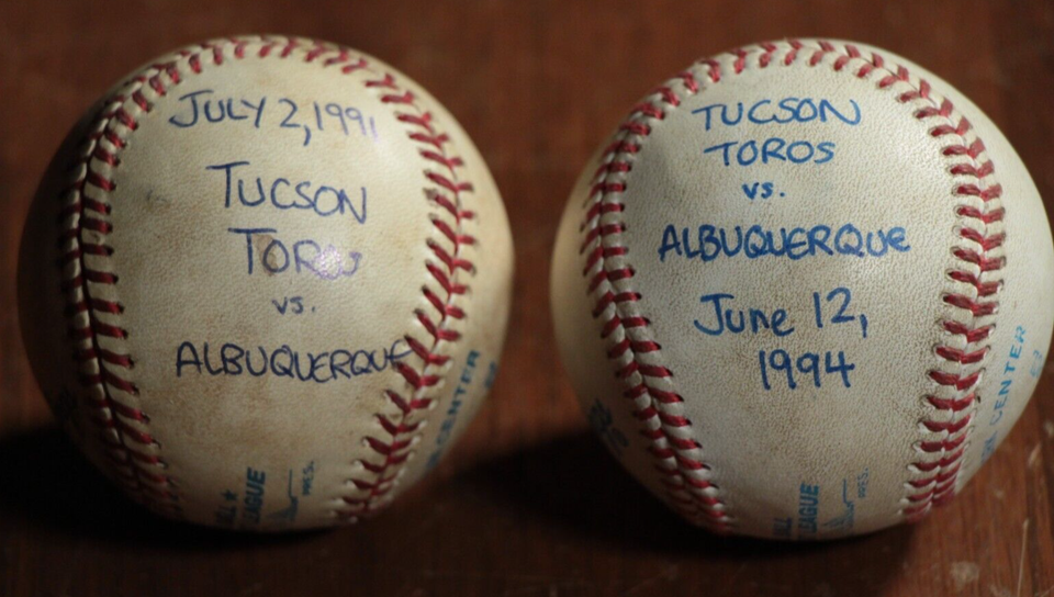 Vintage Tucson Toros First Pitch Ball Lot Minor League Baseball Pacific ...