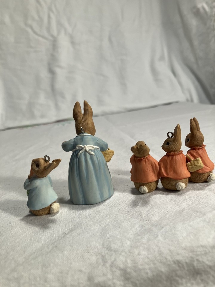 Hallmark keepsake Easter ornament 1999 "The Tale of Peter Rabbit" set ...