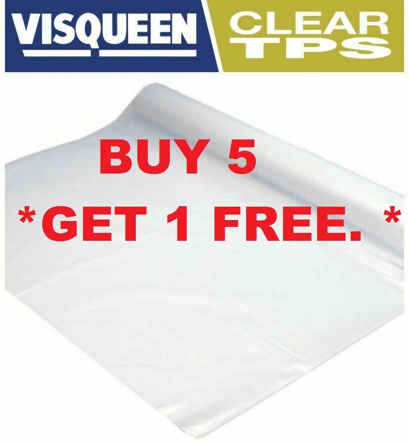 Visqueen Plastic Sheeting Rolls Damplas General Purpose Sheeting Clear