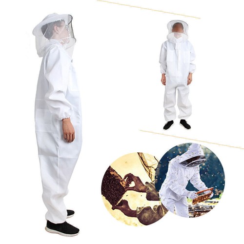 New White Beekeeping Protective Equipment Veil Bee Keeping Full Body ...