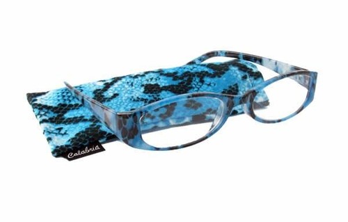 Calabria 744 Snakeskin Spring Hinge Designer Reading Glasses w ...
