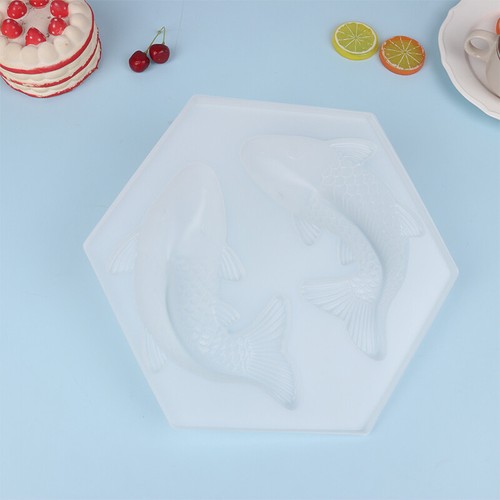 1Pc 3D Koi Carp PP Cake Molds Soap Making Mold Chocolate Ice Cream ...